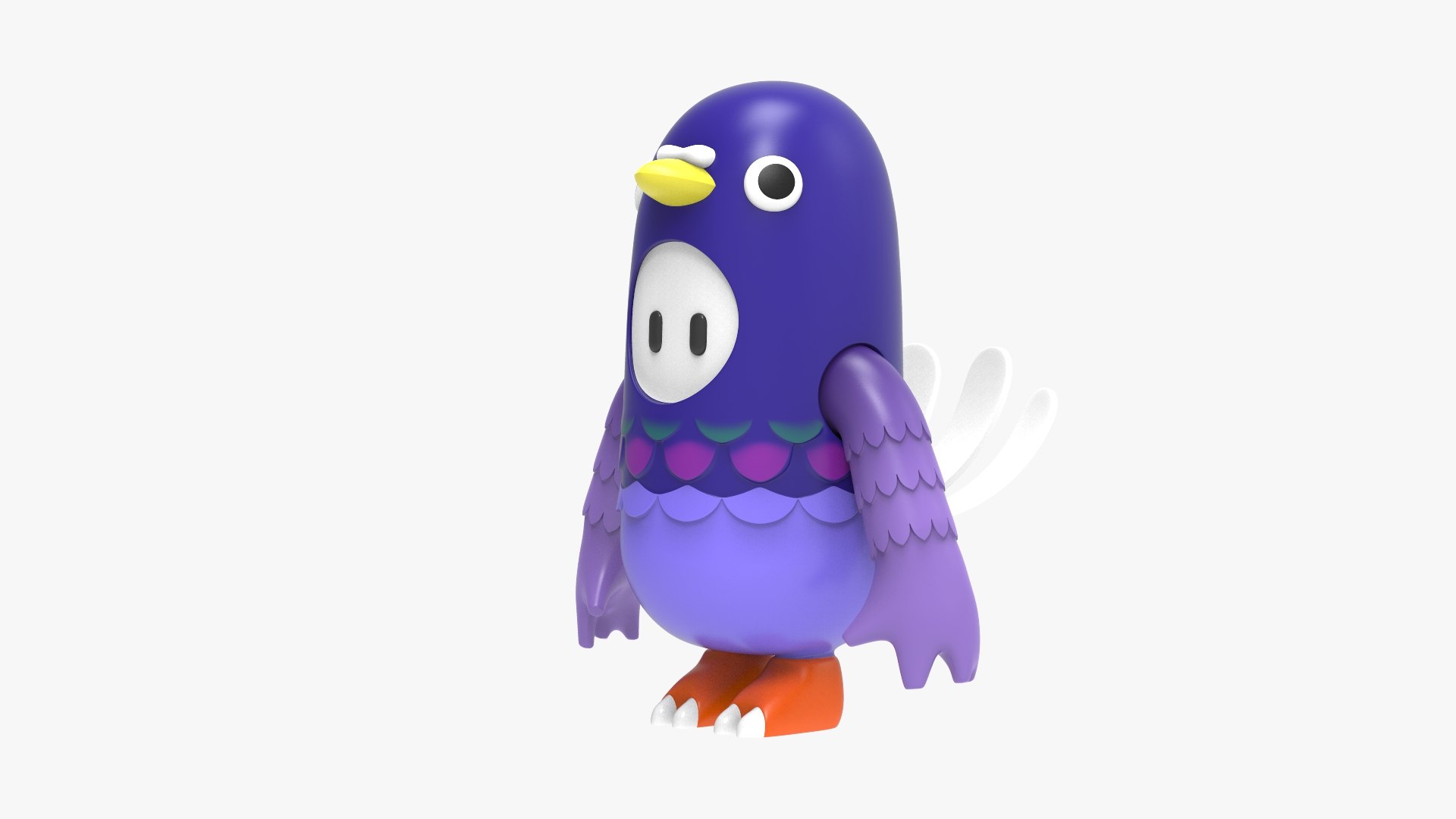 Fall Guys Pigeon Bird 3D Model - TurboSquid 1615024