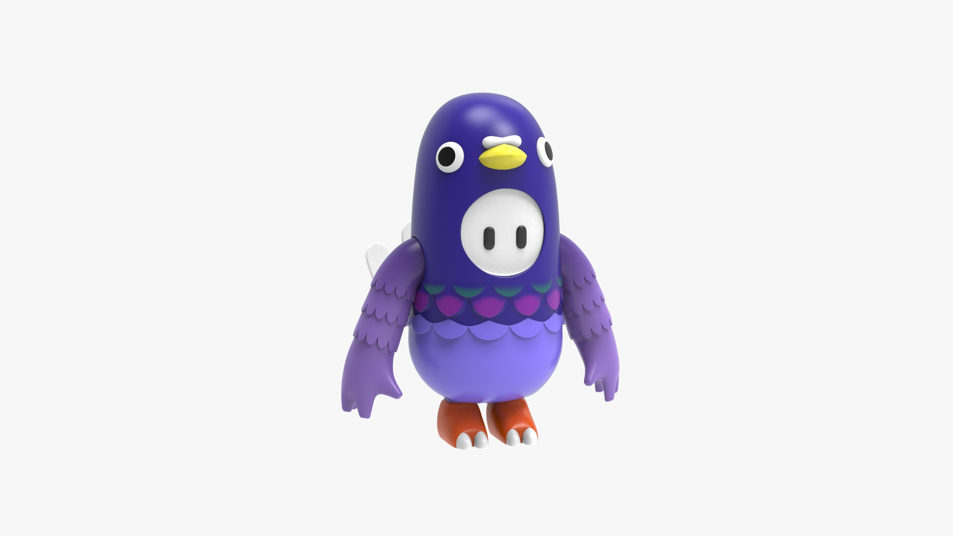 Fall Guys Pigeon Bird 3D Model - TurboSquid 1615024