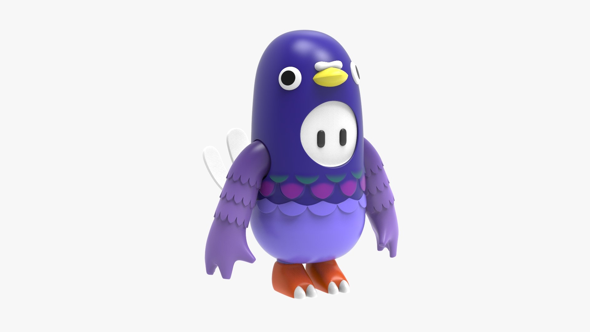 Fall Guys Pigeon Bird 3D Model - TurboSquid 1615024