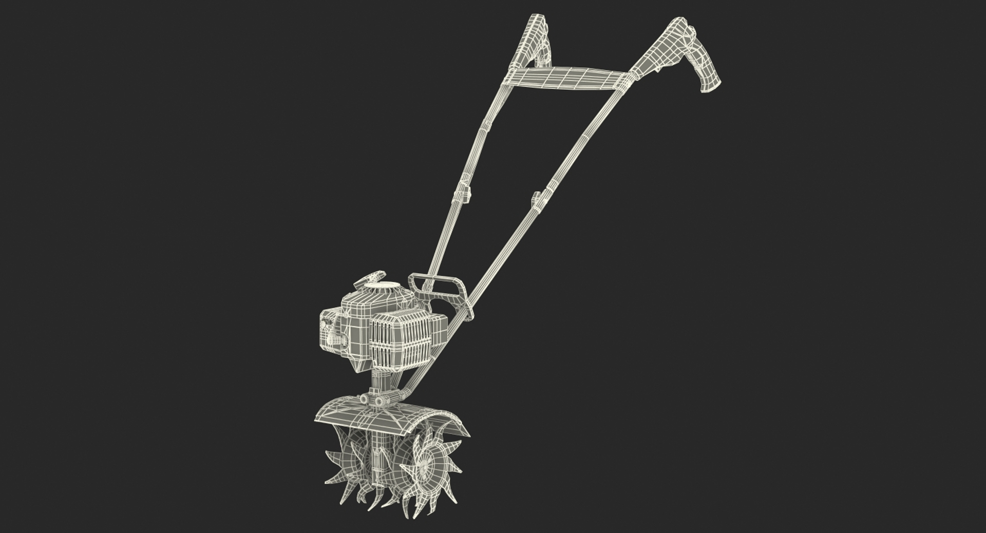 3D Model Garden Mini Petrol Tiller - TurboSquid 1261704