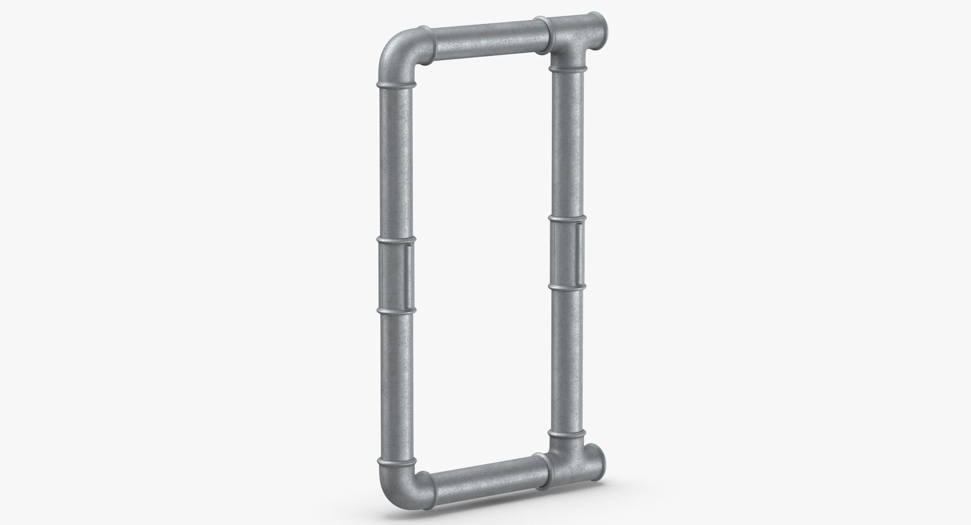 Galvanized Steel Pipe Letter 3D - TurboSquid 1436490