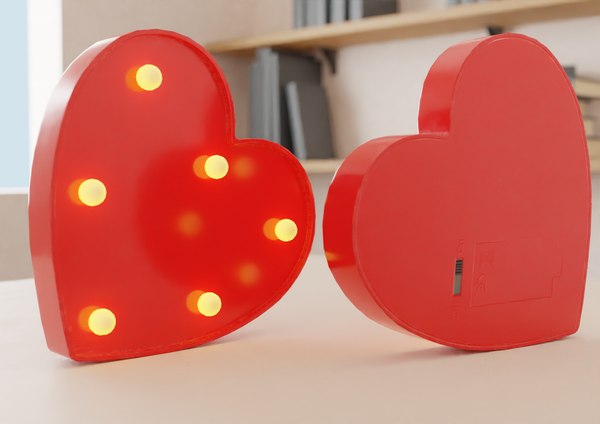 3D Heart-shaped Nightlight - TurboSquid 1958975