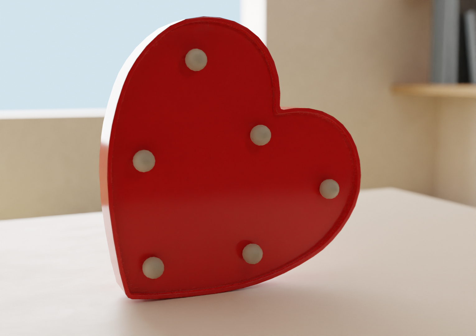 3D Heart-shaped Nightlight - TurboSquid 1958975