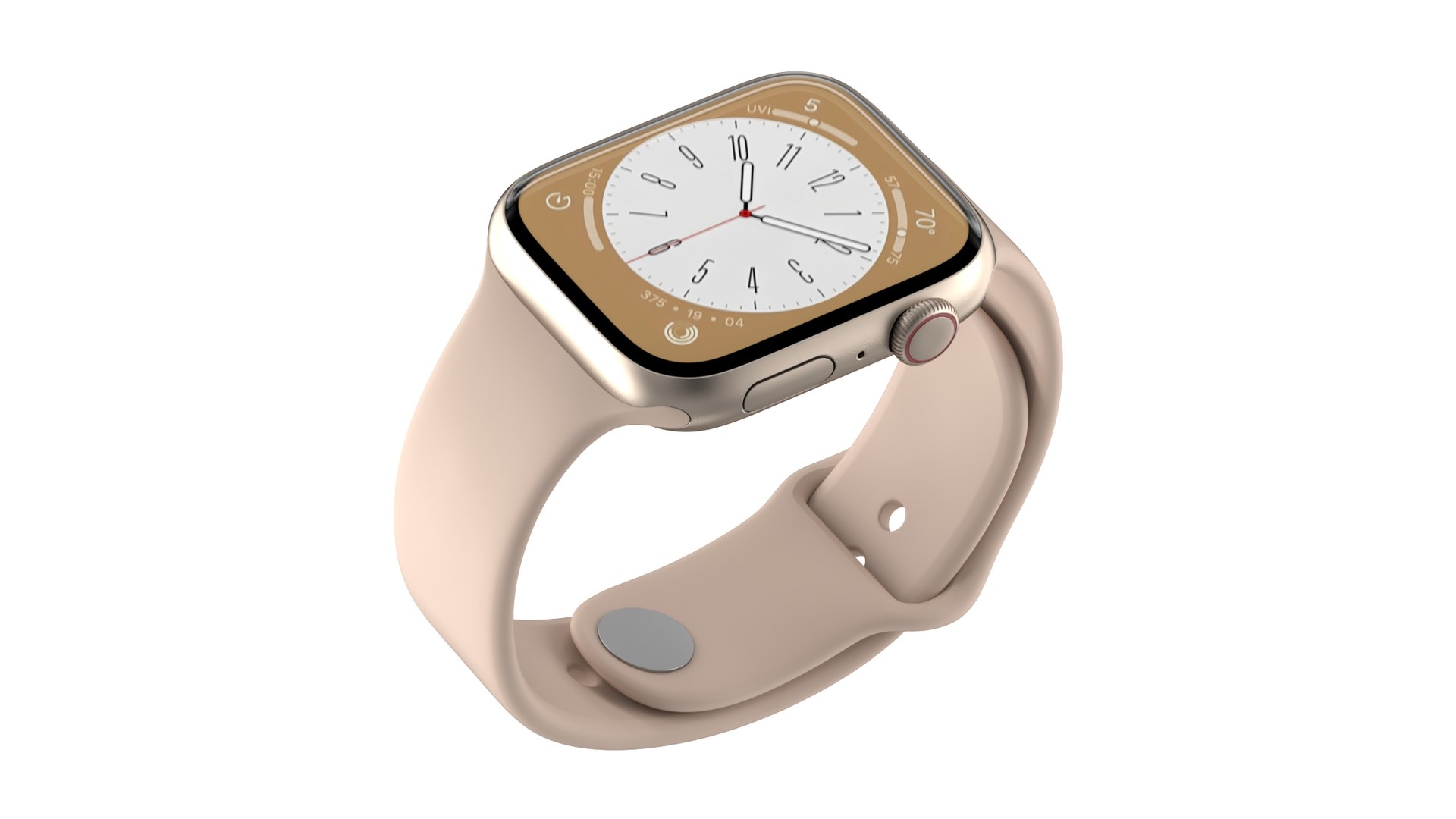Apple Watch Series 8 Gold 3D Model - TurboSquid 2080689