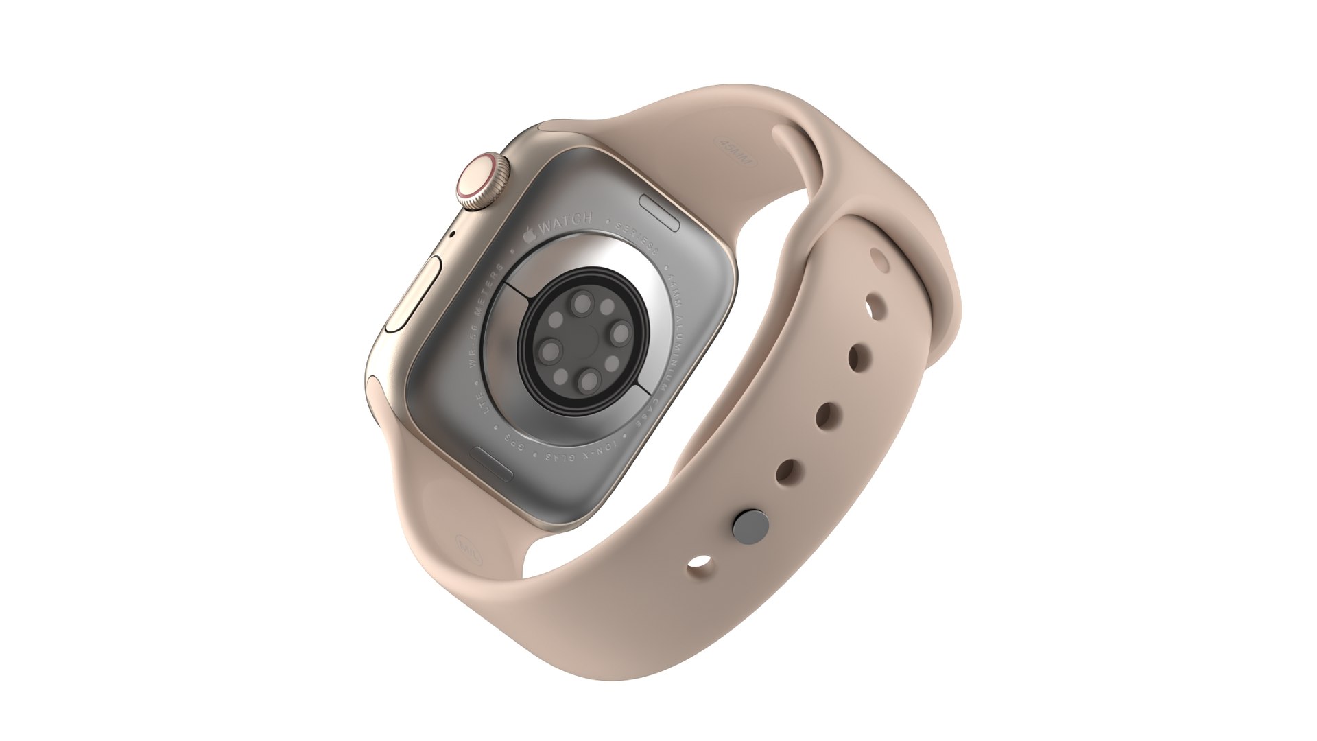 Apple Watch Series 8 Gold 3D Model - TurboSquid 2080689