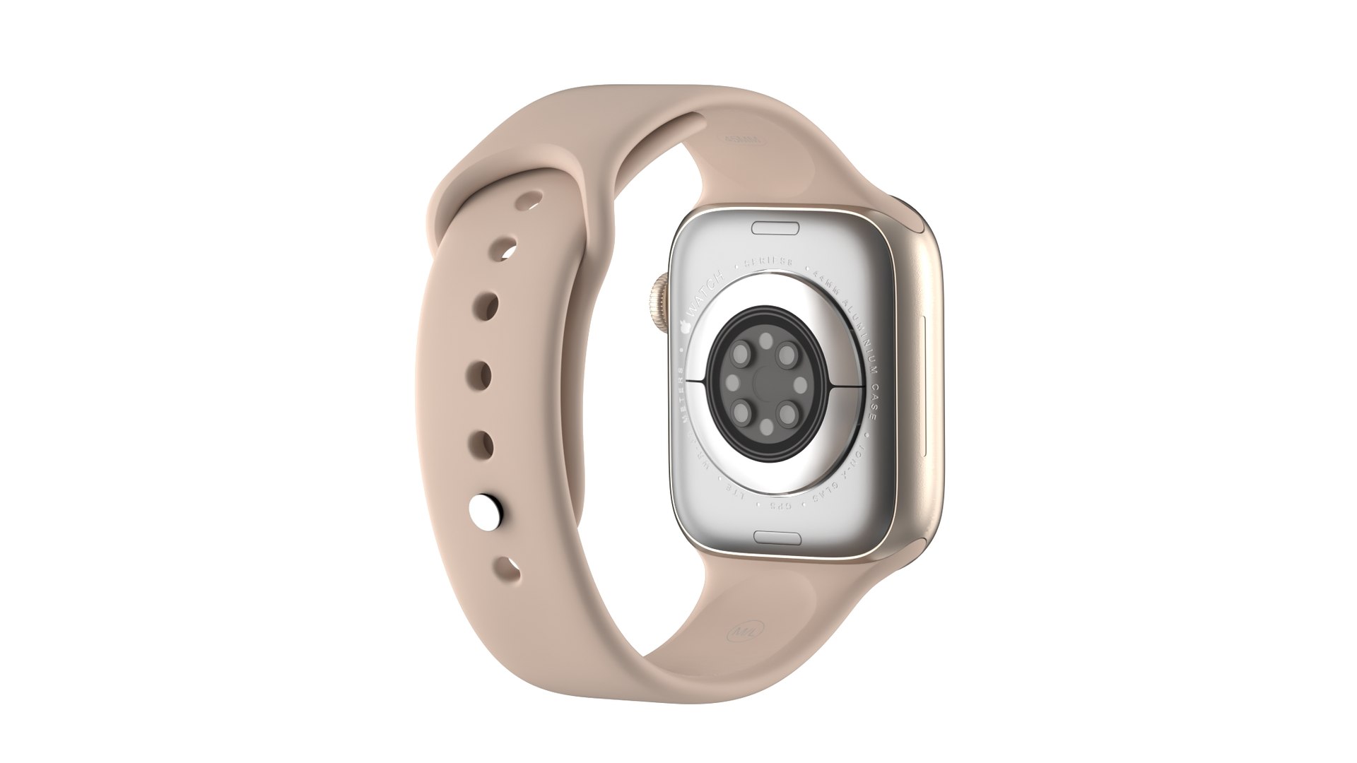Apple Watch Series 8 Gold 3D Model - TurboSquid 2080689