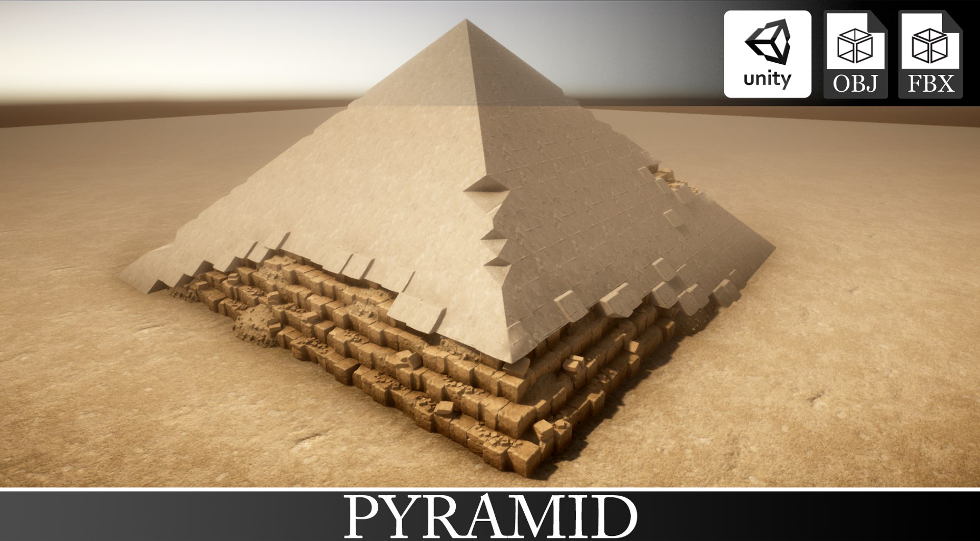 Pyramid Unity Statue 3D Model - TurboSquid 1445811