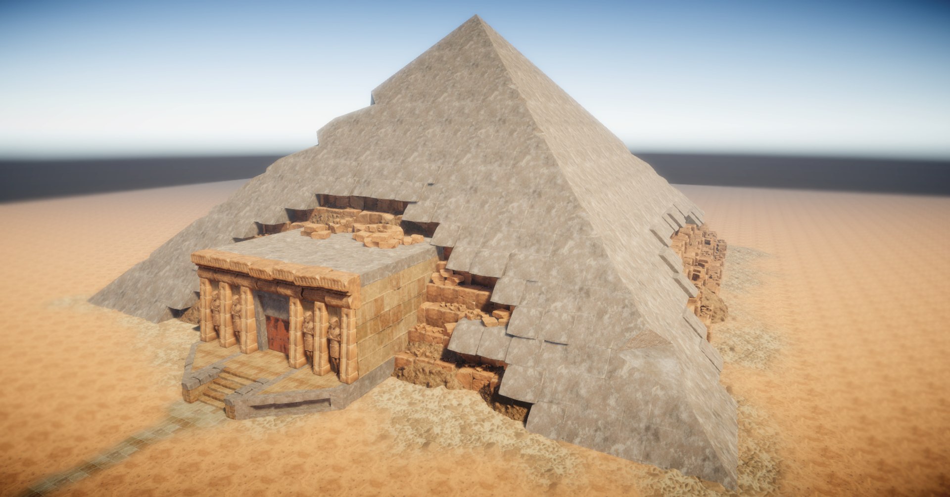 Pyramid Unity Statue 3D Model - TurboSquid 1445811