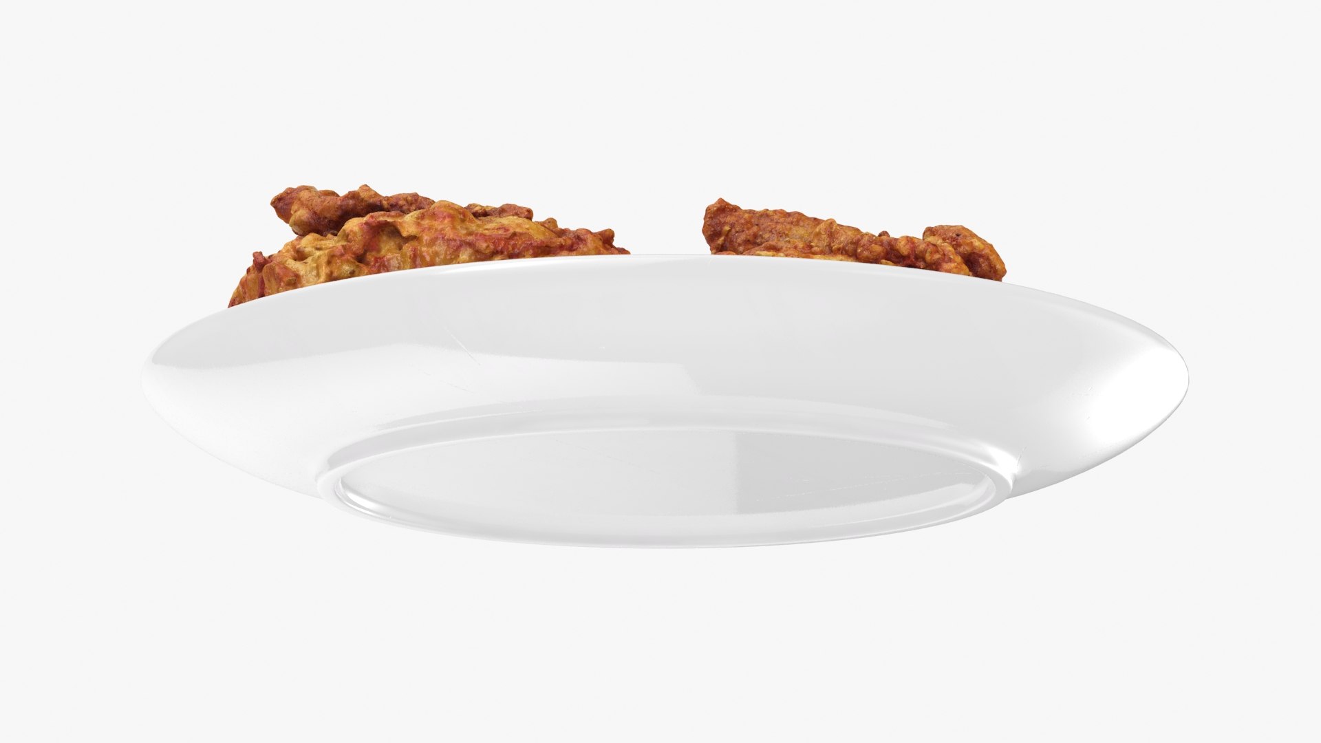 3D KFC Fried Chicken Breast Plate - TurboSquid 2324191