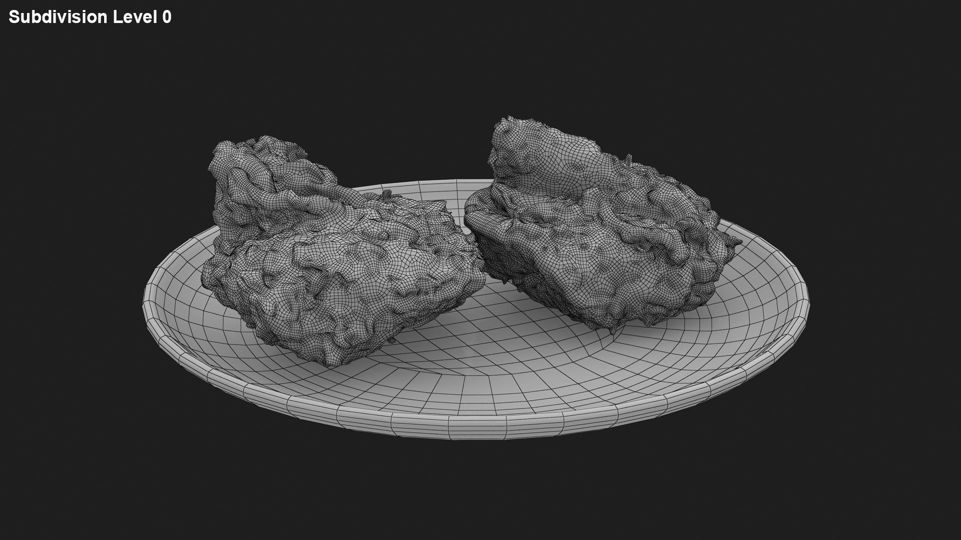 3D KFC Fried Chicken Breast Plate - TurboSquid 2324191