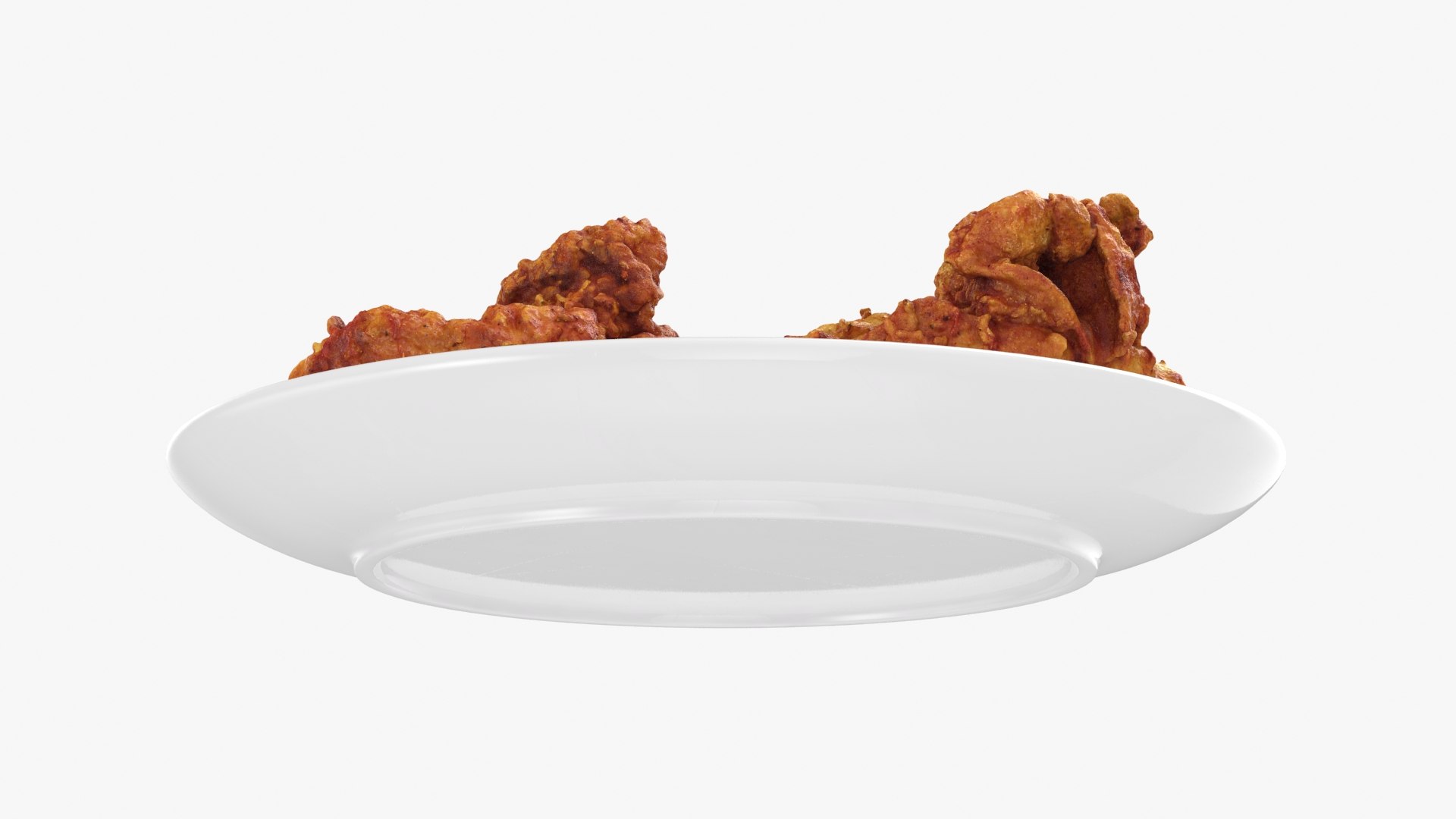 3D KFC Fried Chicken Breast Plate - TurboSquid 2324191