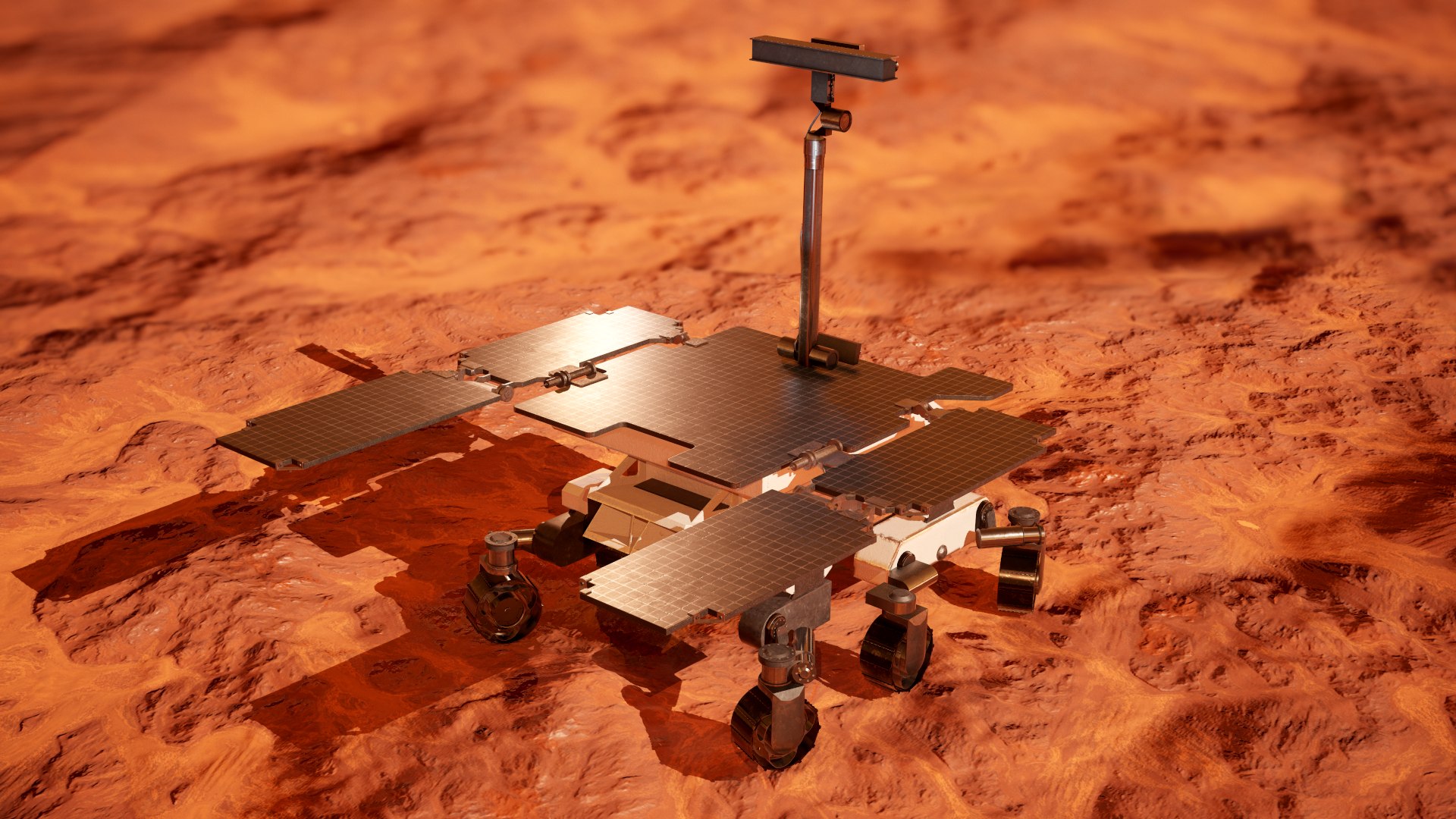 3D Rosalind Exomars Mars Rover Model - TurboSquid 1619264