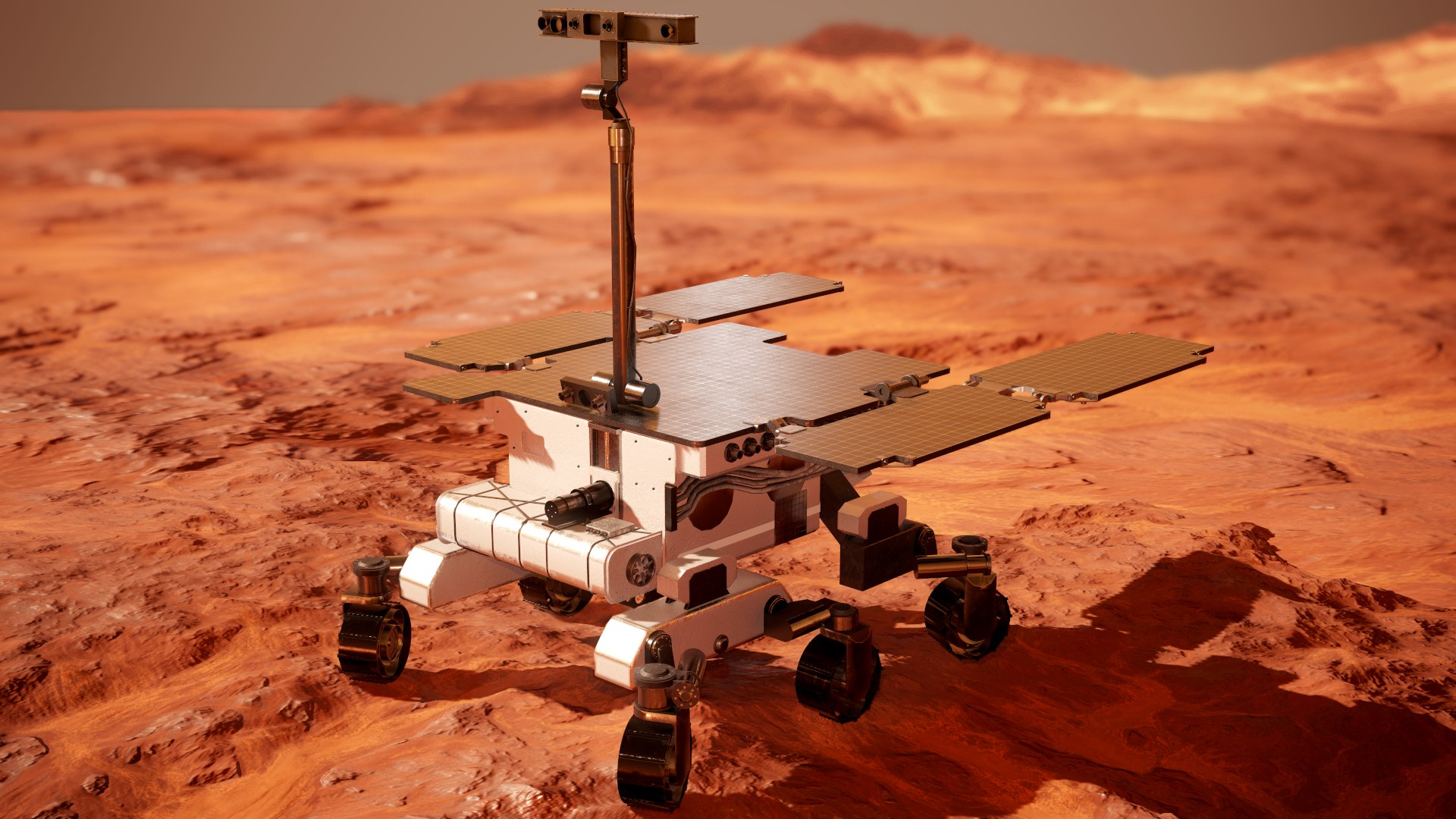 3D Rosalind Exomars Mars Rover Model - TurboSquid 1619264