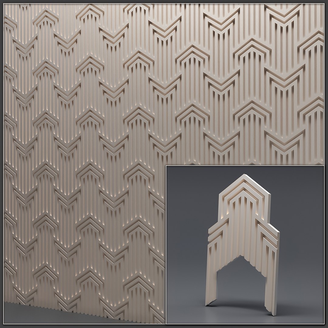 Decorative gypsum panel 3D - TurboSquid 1534510