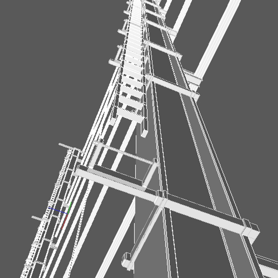 3d Model Industrial Framework
