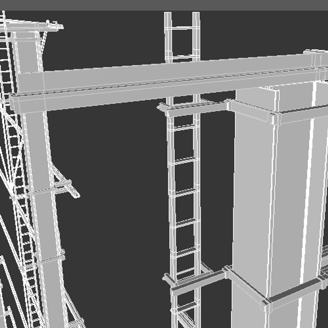 3d Model Industrial Framework