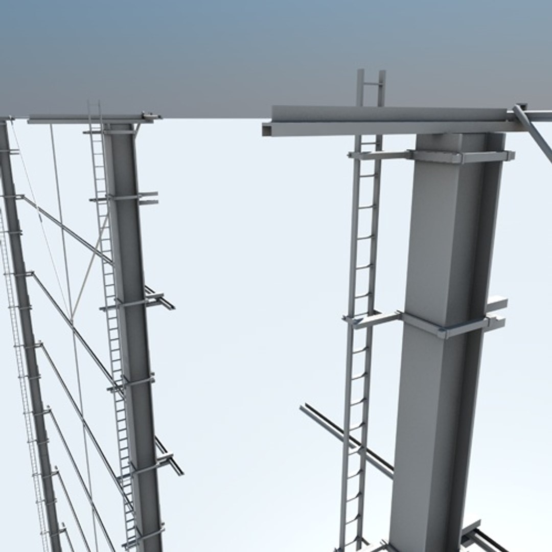 3d Model Industrial Framework