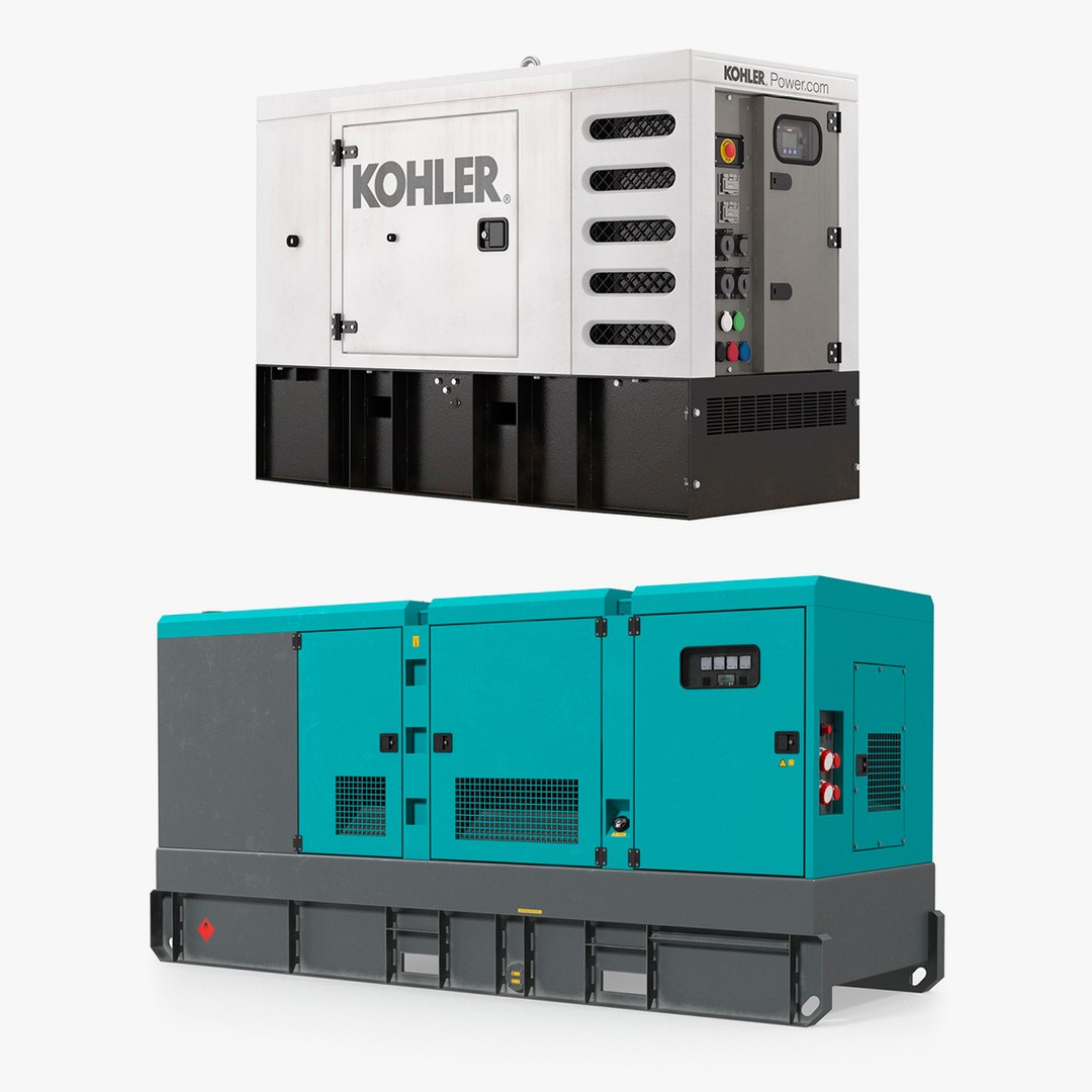 Industrial generators 3D model - TurboSquid 1591416