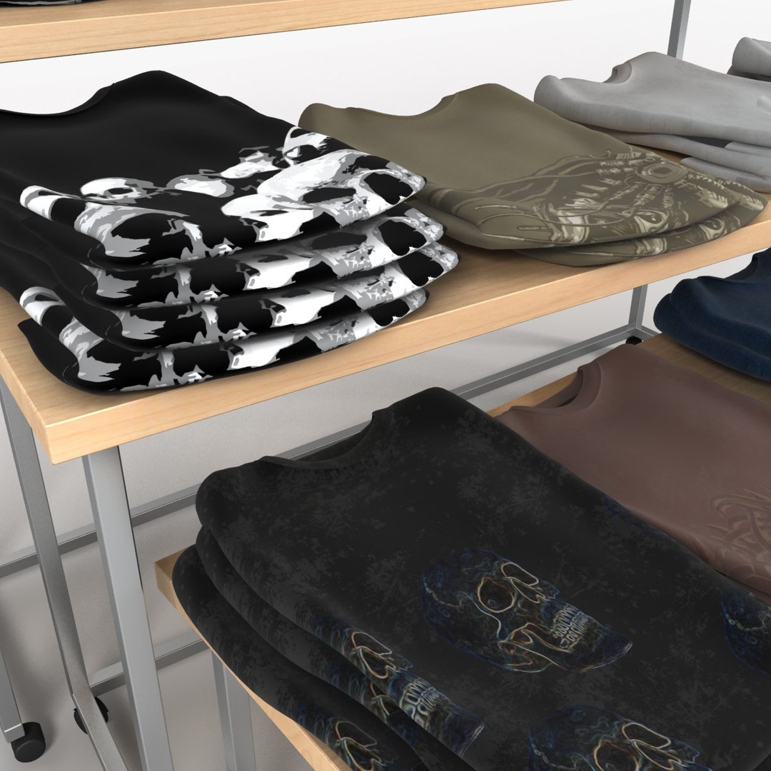 3d Model T-shirt Table Shirts