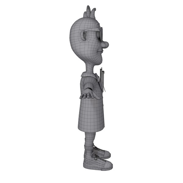 Scientist cartoon 3D model - TurboSquid 1527626