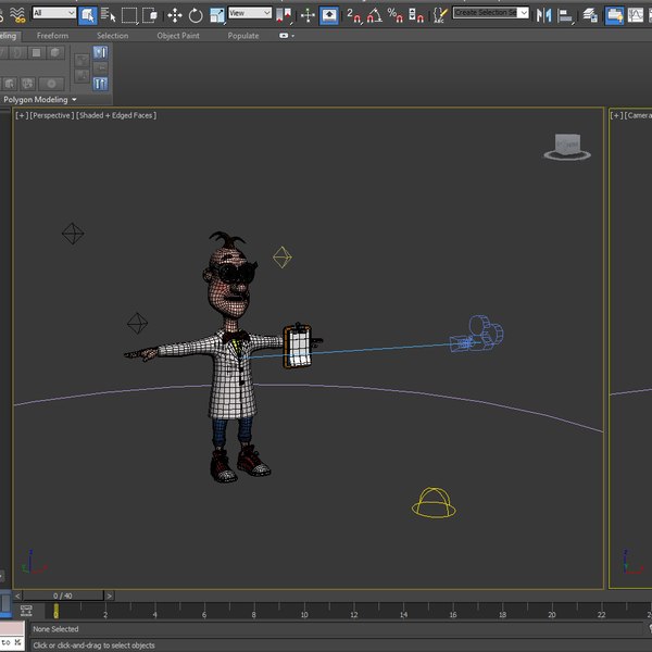 Scientist cartoon 3D model - TurboSquid 1527626