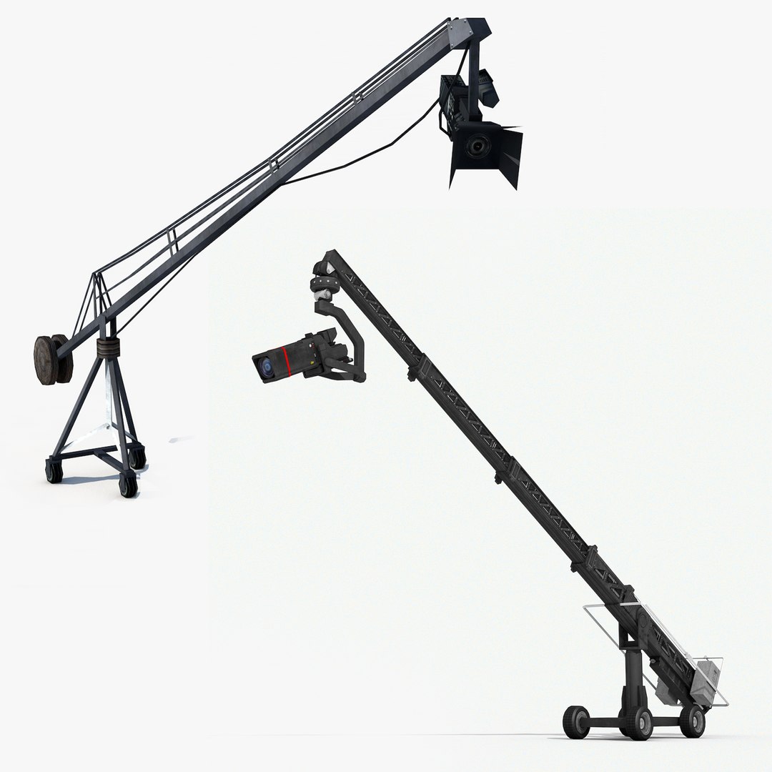 3D 2 Camera Cranes Model - TurboSquid 1574441
