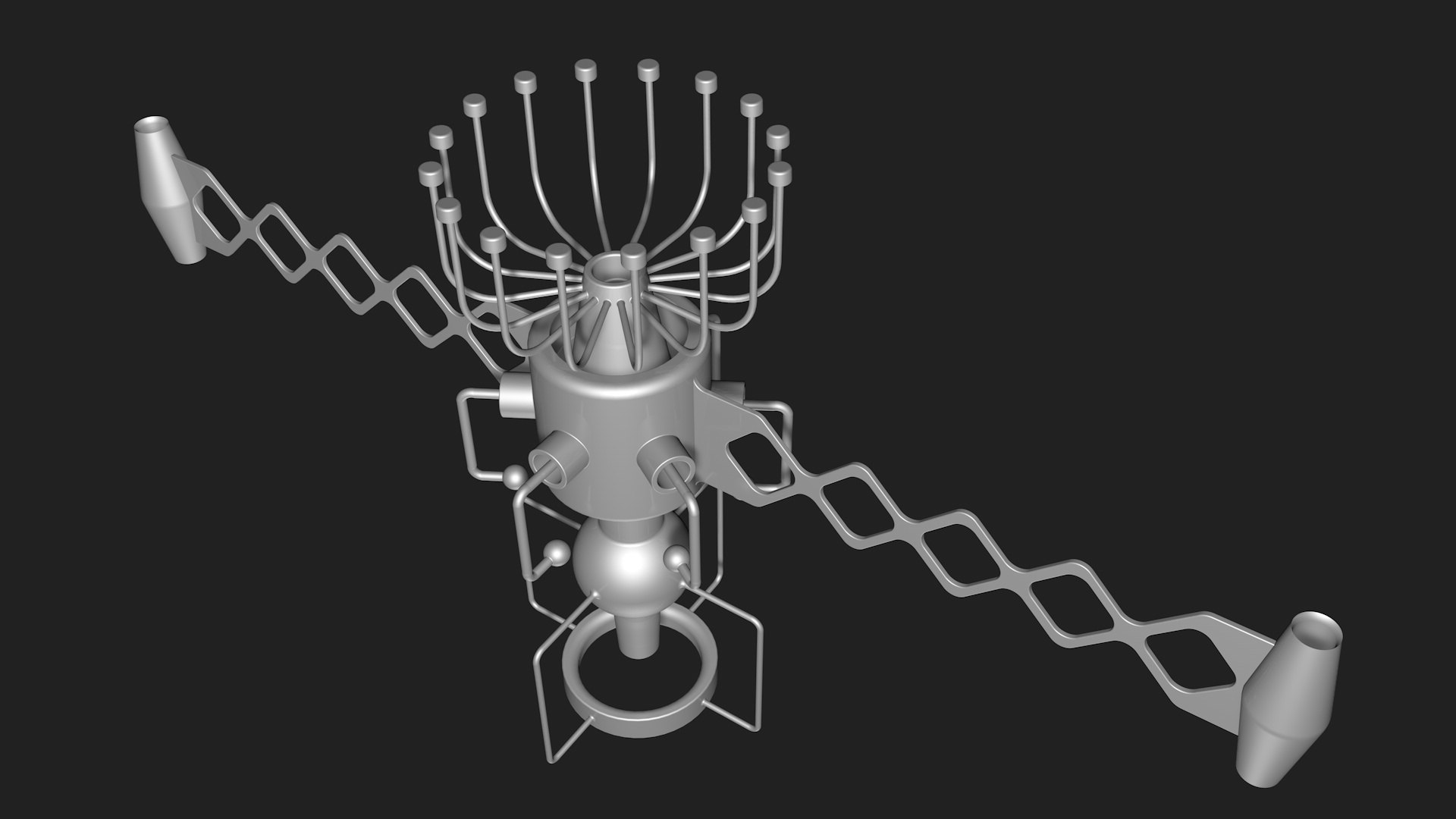 3D Alien Satellite Sci Fi Concept - TurboSquid 2241896