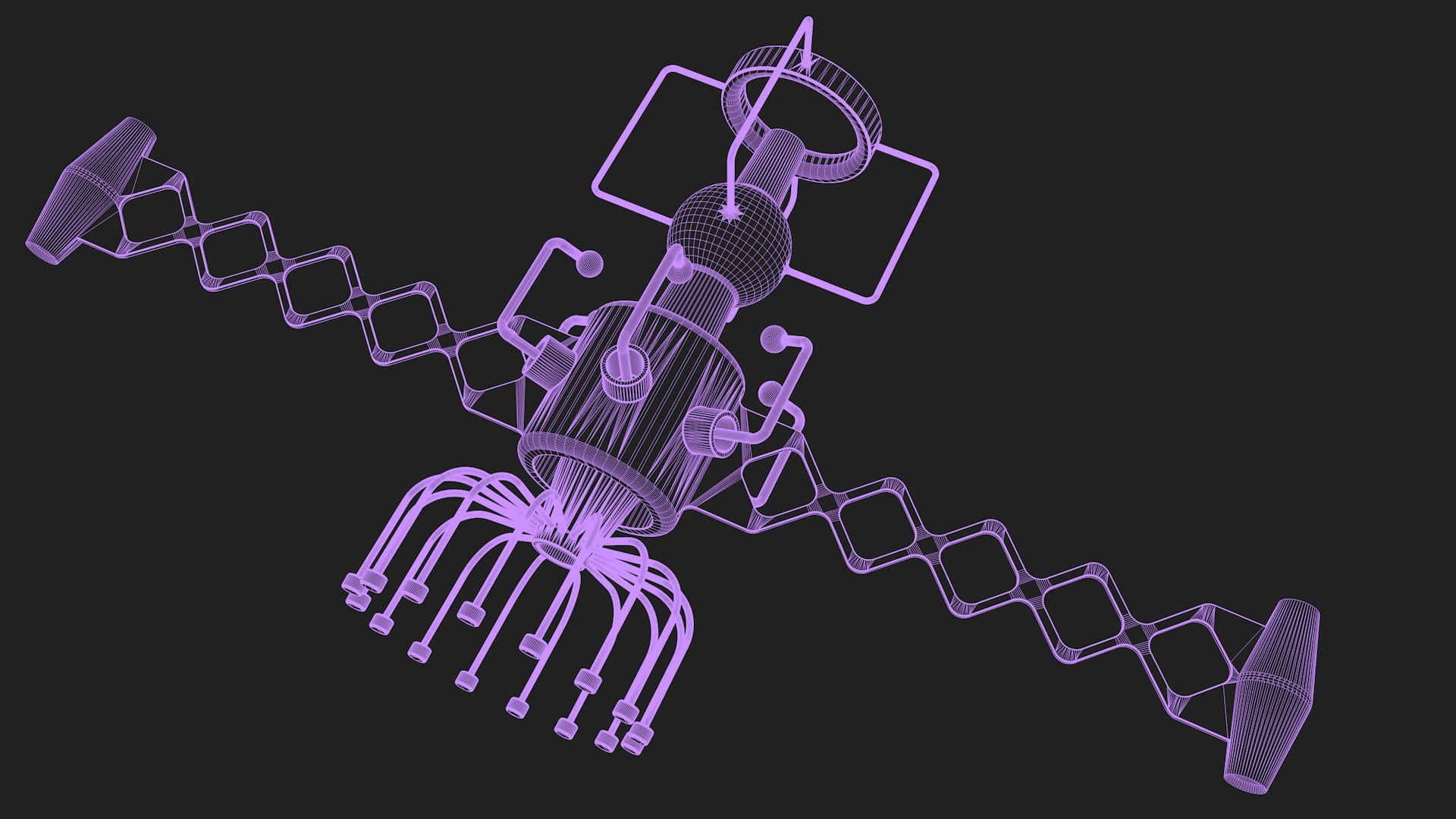 3D Alien Satellite Sci Fi Concept - TurboSquid 2241896