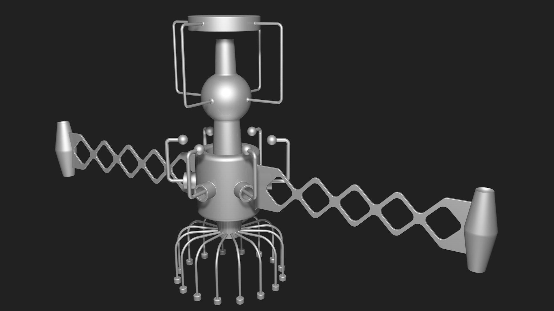 3D Alien Satellite Sci Fi Concept - TurboSquid 2241896