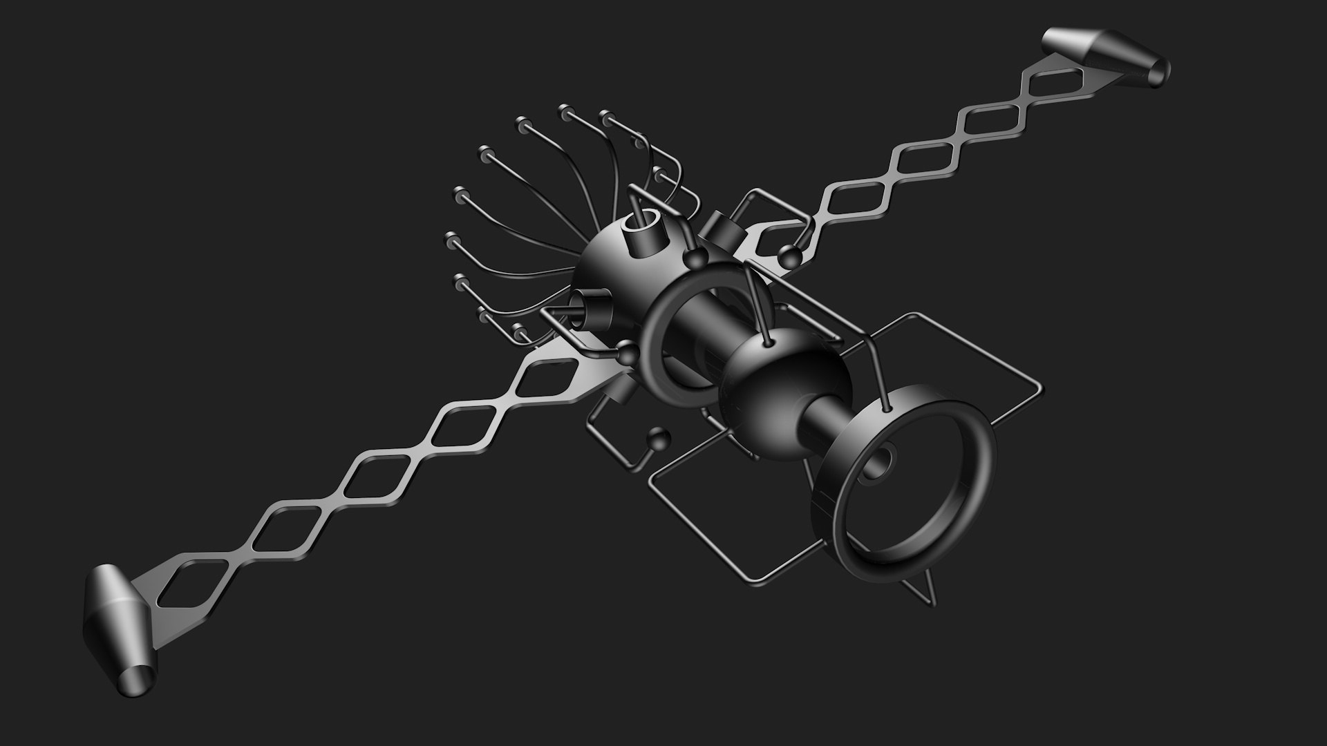 3D Alien Satellite Sci Fi Concept - TurboSquid 2241896