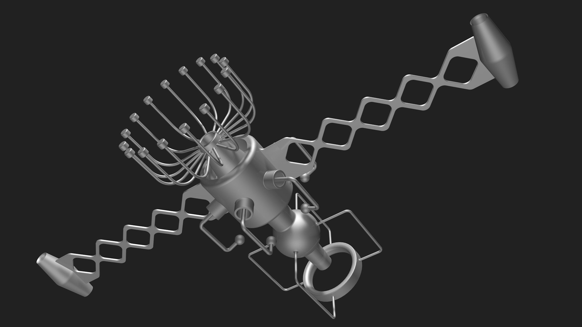 3D Alien Satellite Sci Fi Concept - TurboSquid 2241896