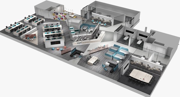 3d model office interior