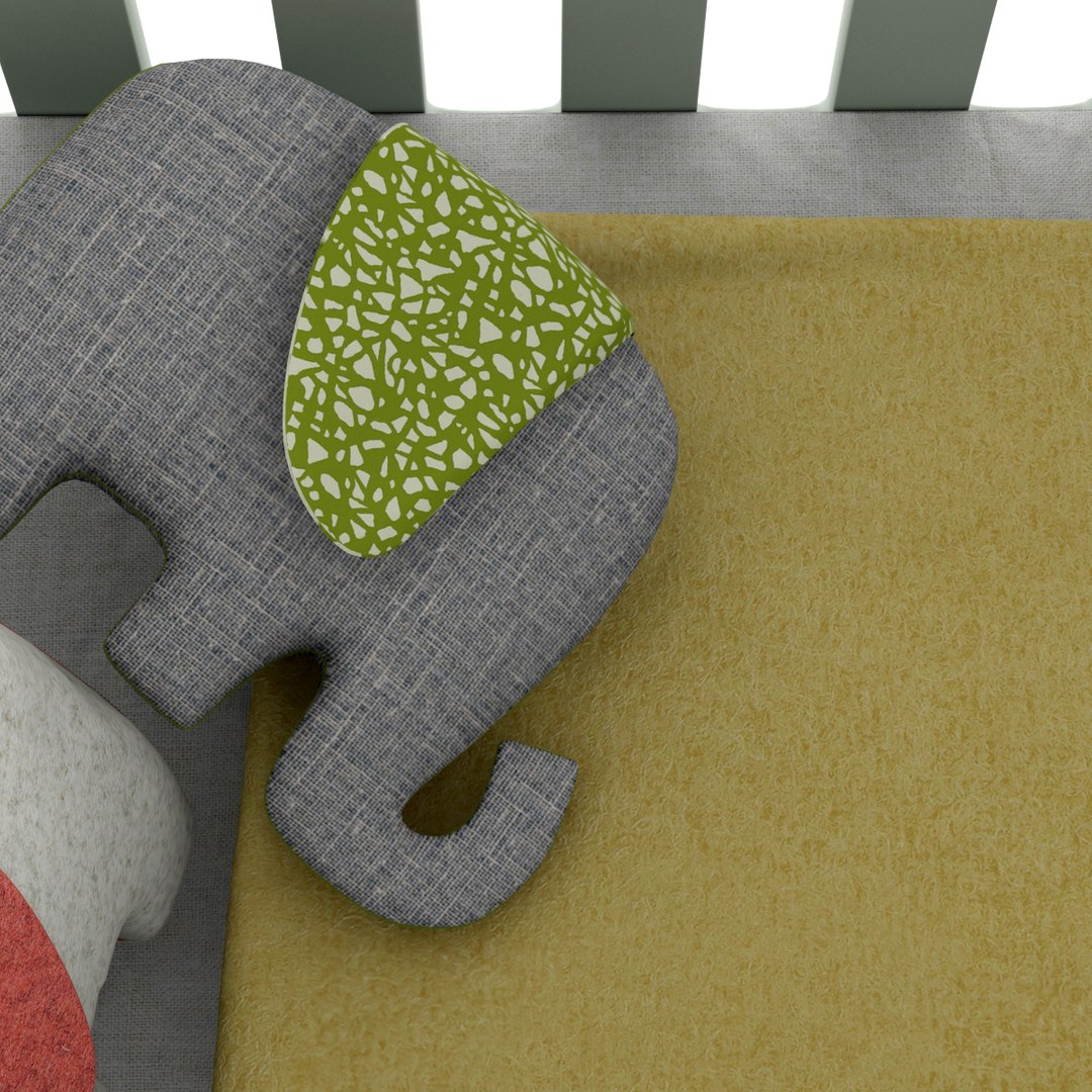 3d Model Flexa Bed Baby