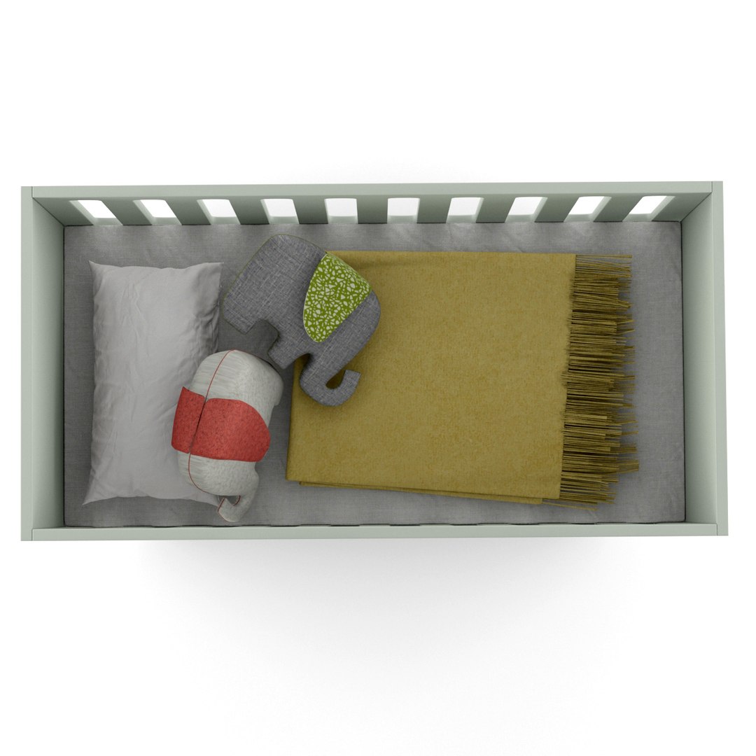 3d Model Flexa Bed Baby