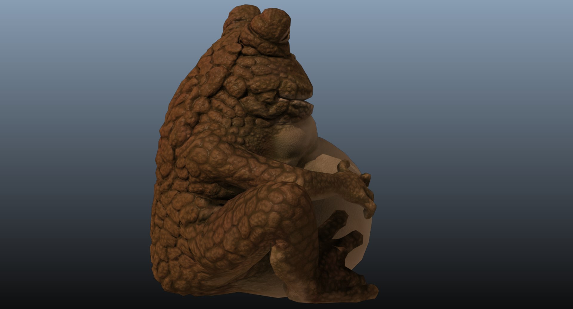 fat frog rig 3d model