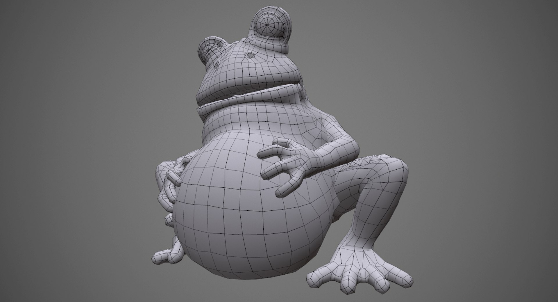 fat frog rig 3d model