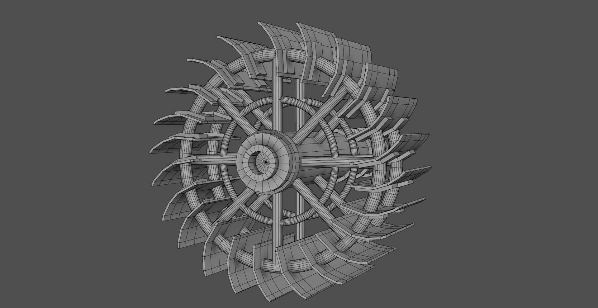 3D Wood Water Turbine Model - TurboSquid 2063444