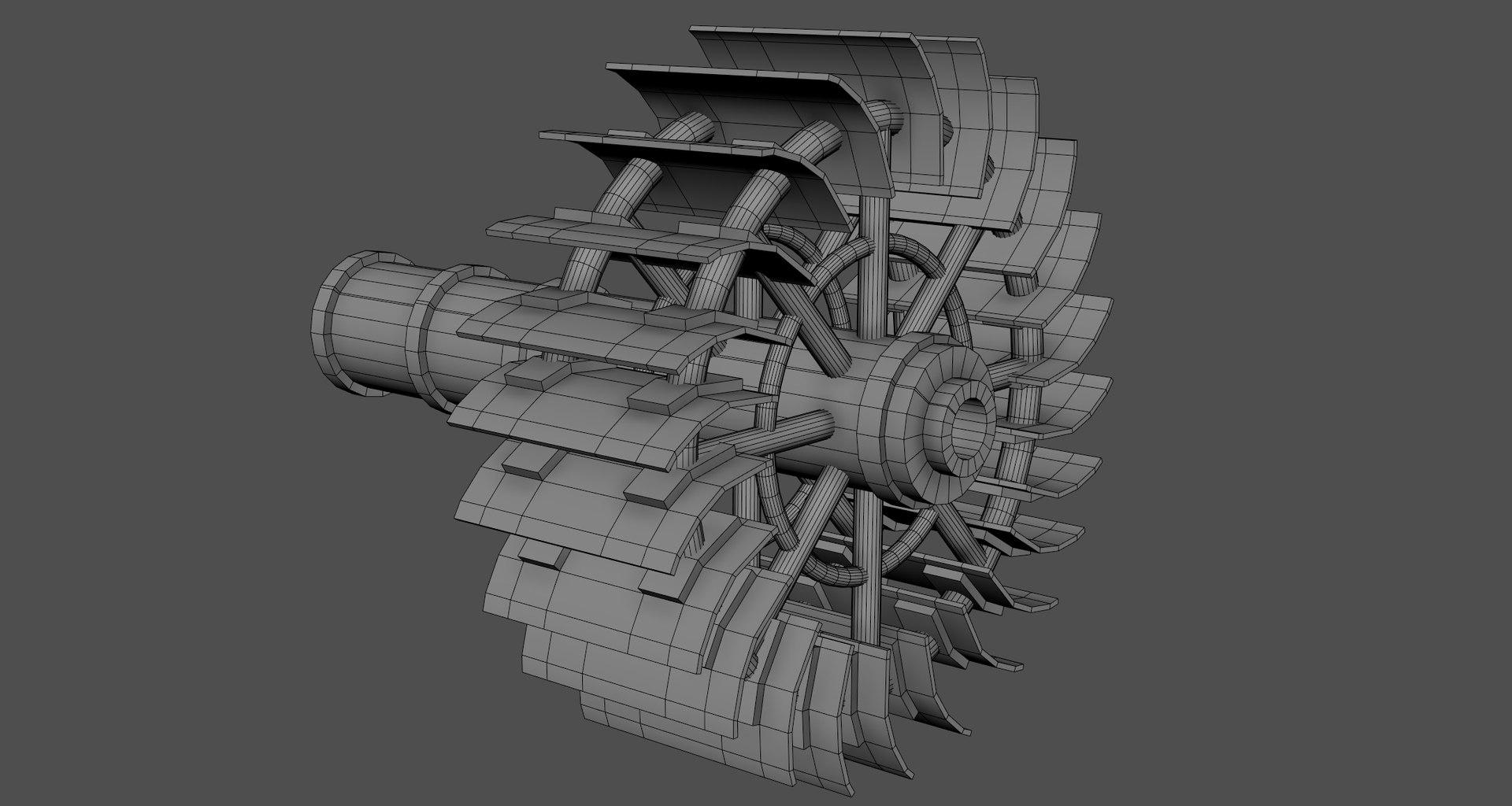 3D Wood Water Turbine Model - TurboSquid 2063444