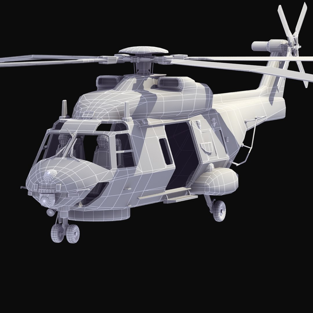 Nh90 Helicopter 3d Max