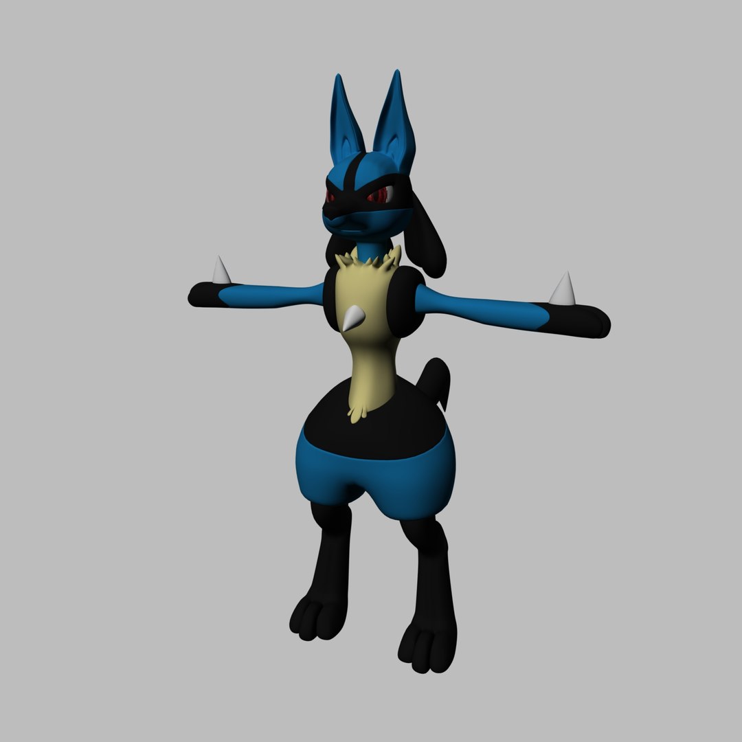 3D lucario model - TurboSquid 1154664