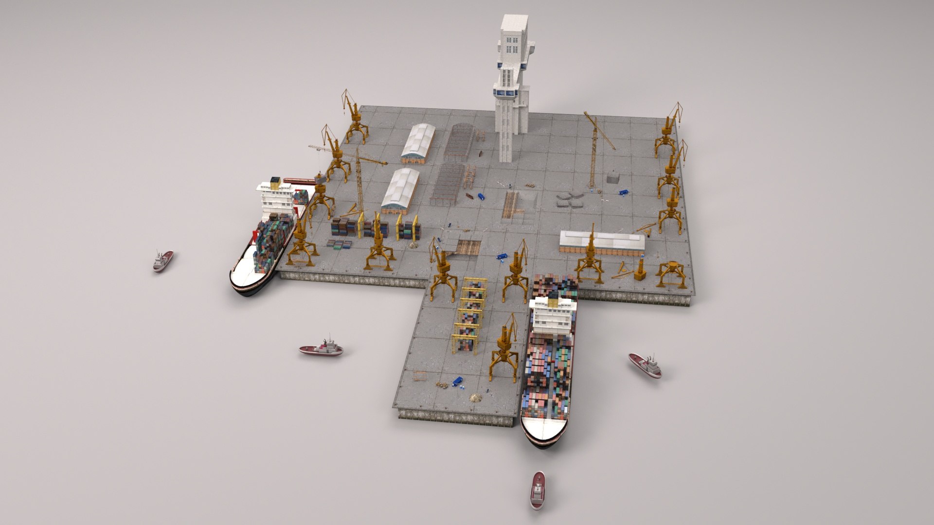 modelo 3d SHIP PORT - TurboSquid 2032017