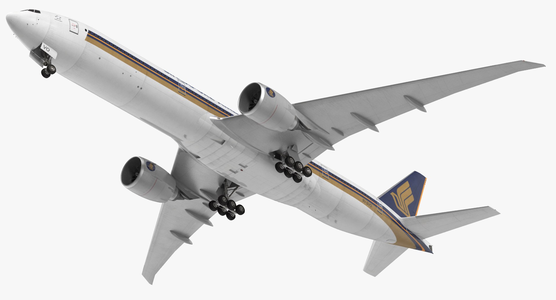 Boeing 777-8x Singapore Airlines 3d Model