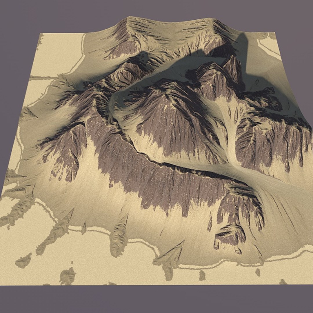 Mountain Games Terrain 3d 3ds