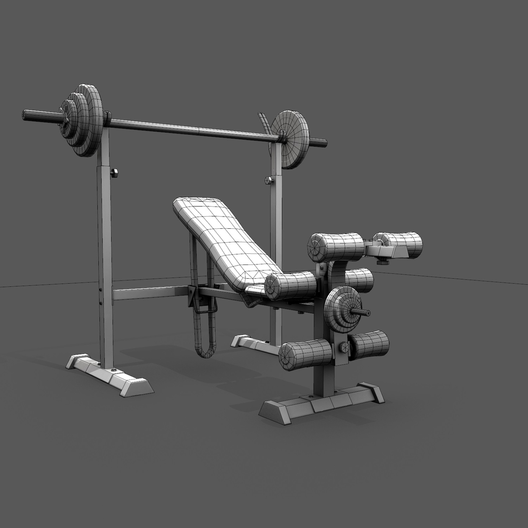 3D Weight Lifting Bench - TurboSquid 1174566
