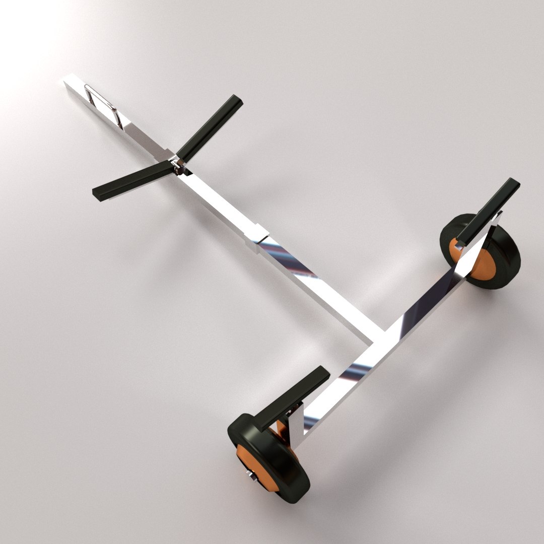 3D Boat Dolly - TurboSquid 1733109