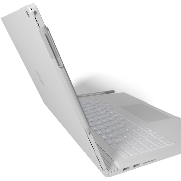 3d realistic microsoft surface book