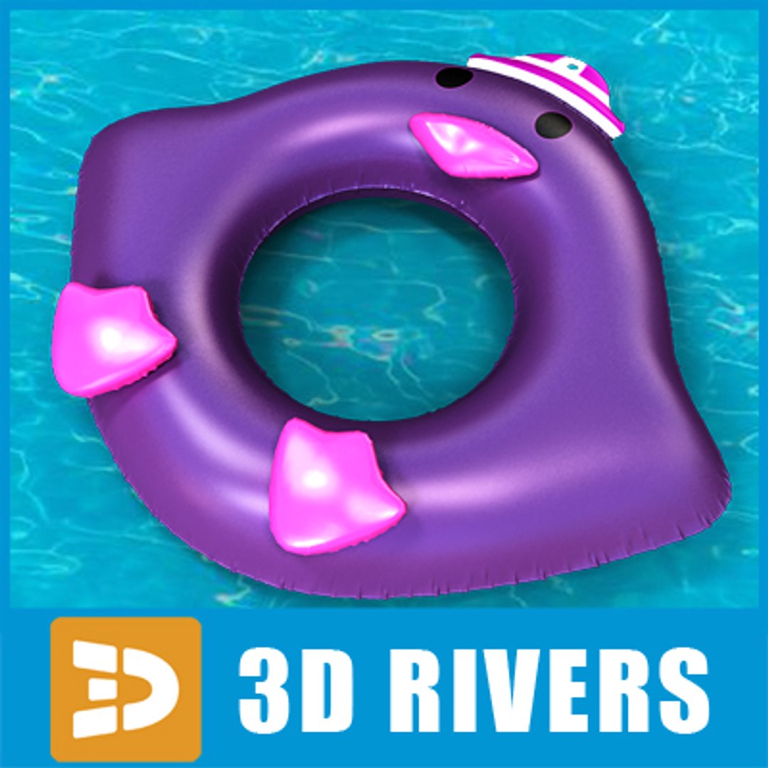 3d inflatable swim ring