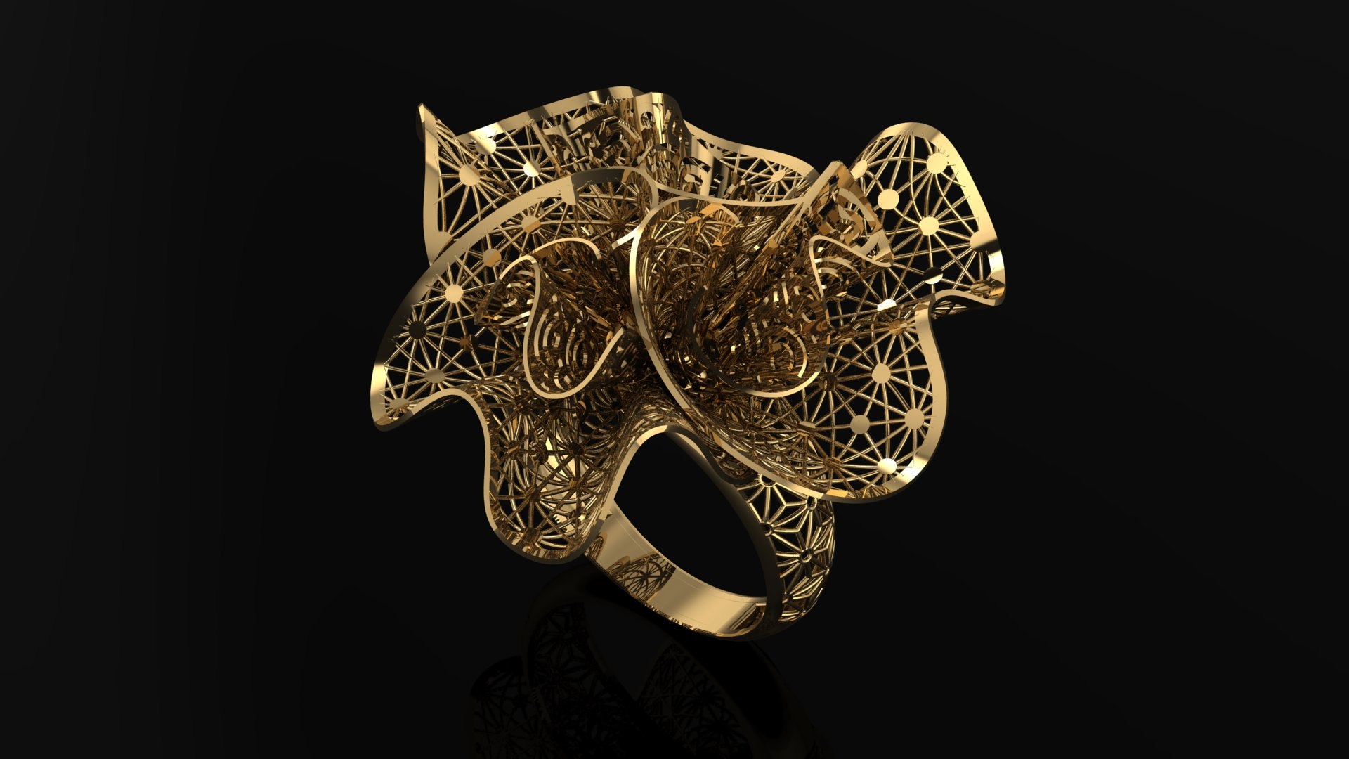 Gold ring 3D model - TurboSquid 1698733