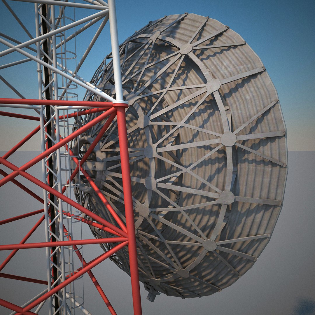 3d 3ds Telecommunication Tower V6