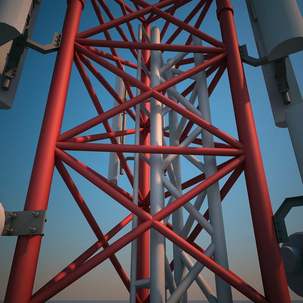 3d 3ds telecommunication tower v6